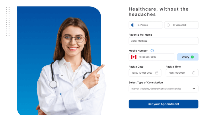 Appointment Widget Integration with EMR, Availability Tracking | Thinkitive